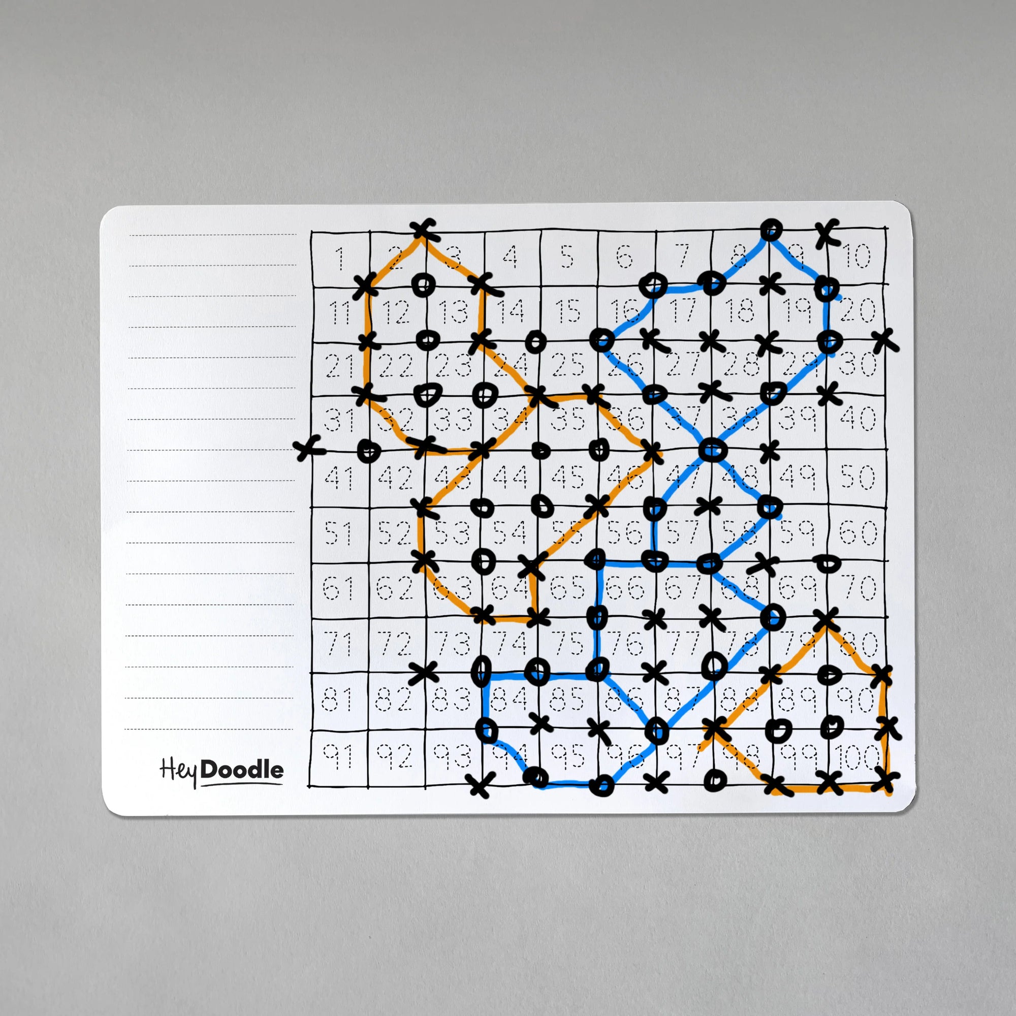 Hey Doodle - 100 Squares Reusable Coloring Mat | Nesk Kids