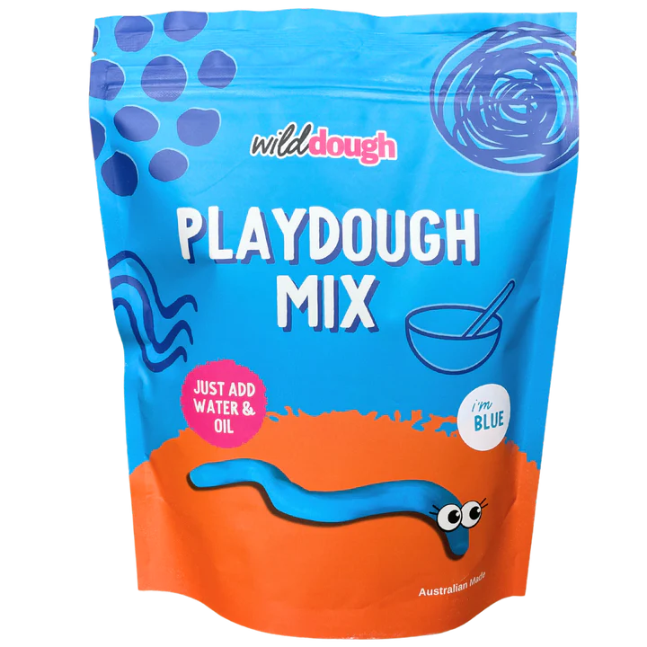 Sensory Play: Wild Dough DIY Playdough Mix - Blue | Nesk Kids