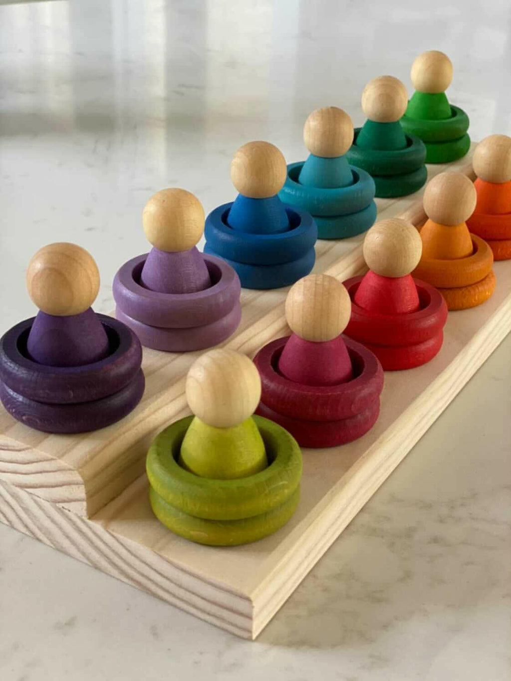 Buy Grapat Storage: Nesk Kids Wooden Sorting Board for Grapat Nins and ...