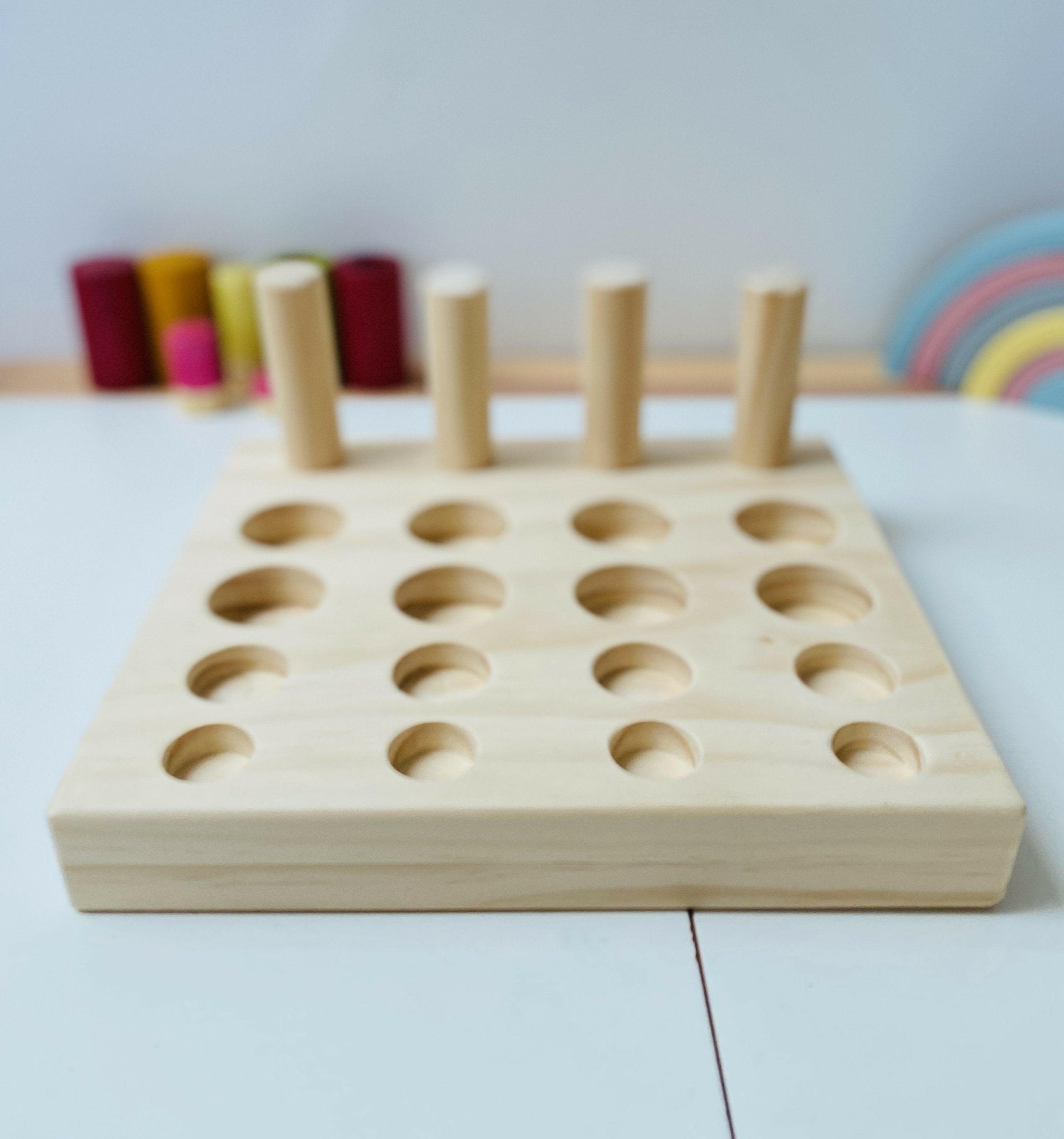 Buy Grapat Storage: Nesk Kids Wooden Sorting Board for Grapat Rings ...